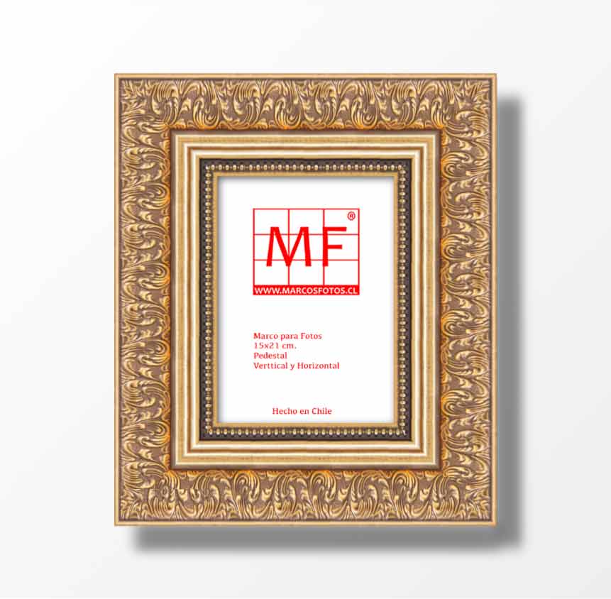 Marco Plastica Greca Dorada 15X21 5 cm - Marco Fotos
